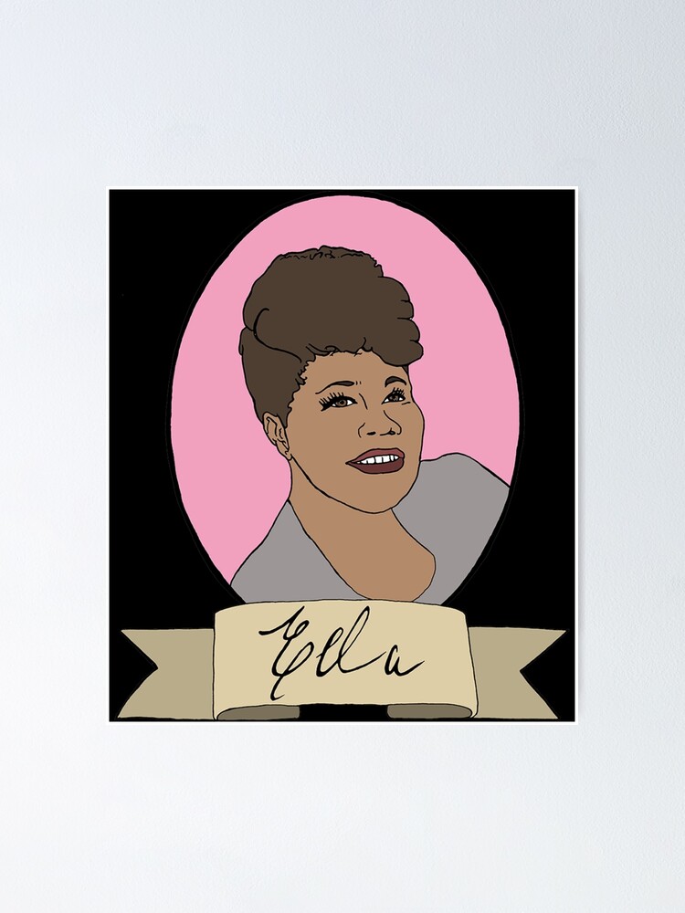 "Ella Fitzgerald Sticker" Poster for Sale by llevato | Redbubble