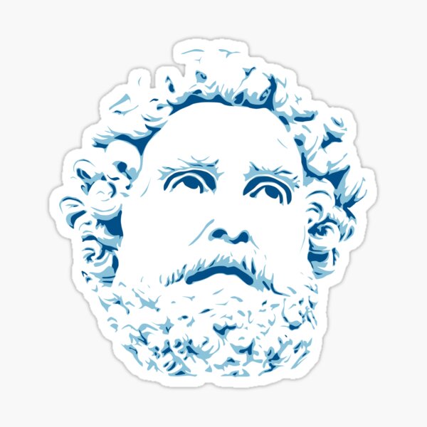 "Philosopher, thinker, Greek" Sticker for Sale by g-r-a-d-i-e-n-t ...