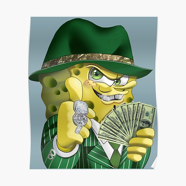 Póster «Bob Esponja Gángster» de ChairToSpar | Redbubble