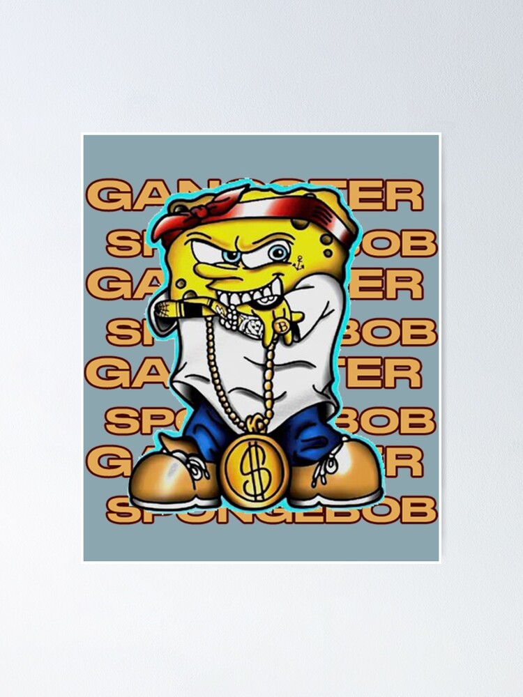 Póster «Gangster Bob Esponja - Bob Esponja Pantalones de Gángster ...