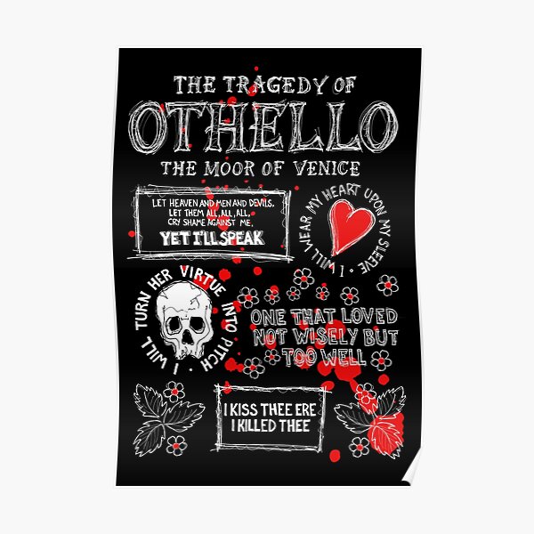 "Shakespeare Othello Quotes" Poster for Sale by QuoteGeek | Redbubble