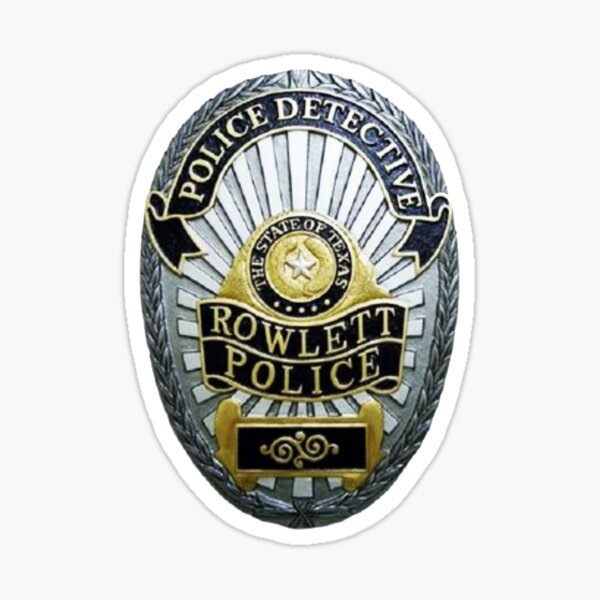 "Rowlett Texas Police Badge" Sticker by lawrencebaird | Redbubble