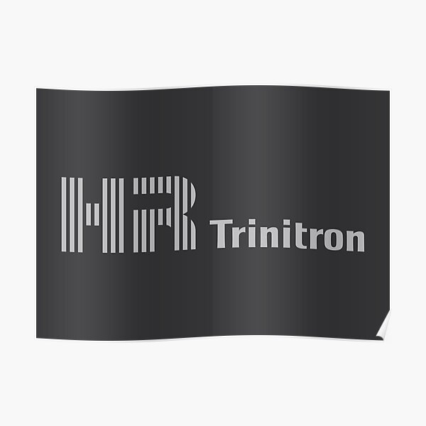 "HR Trinitron Logo" Poster for Sale by RubenCRM | Redbubble