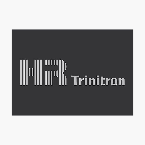 "HR Trinitron Logo" Photographic Print for Sale by RubenCRM | Redbubble