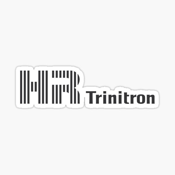 "HR Trinitron Logo" Sticker for Sale by RubenCRM | Redbubble