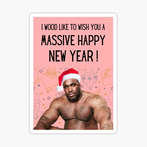 "barry wood happy new year" Sticker for Sale by freestylestore | Redbubble