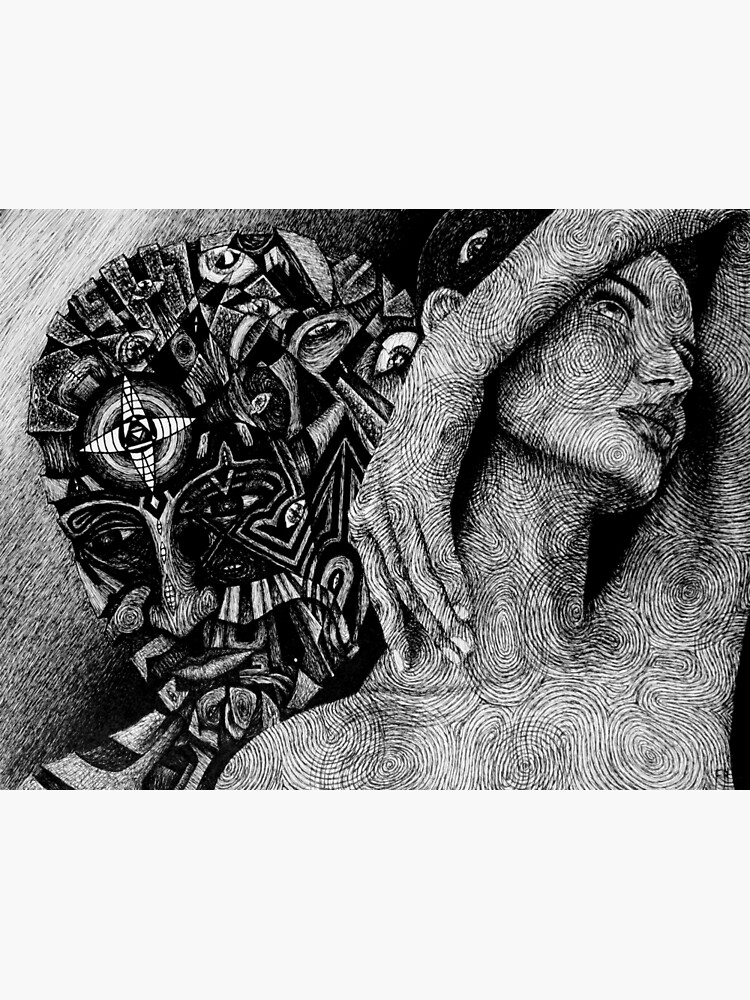 Lámina fotográfica «Guerra interna - Dibujo a tinta de Frank Heiler» de ...