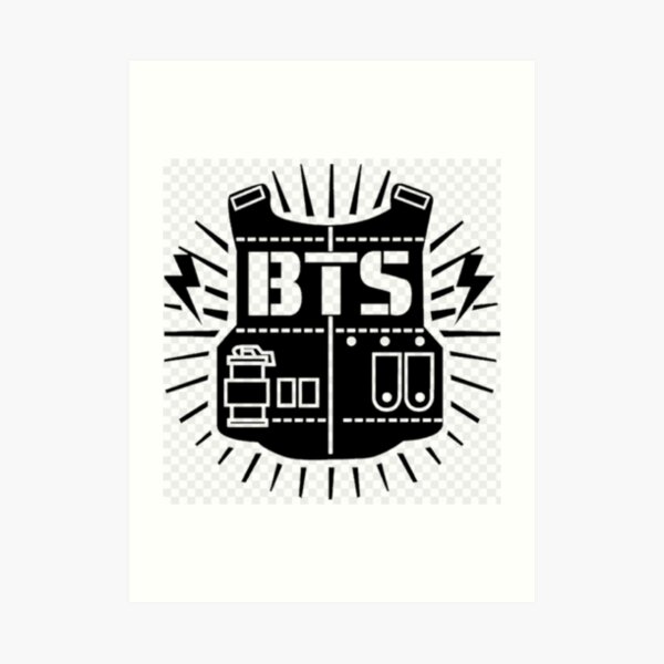 "BTS-LOGO " Art Print for Sale by tyfo7 | Redbubble