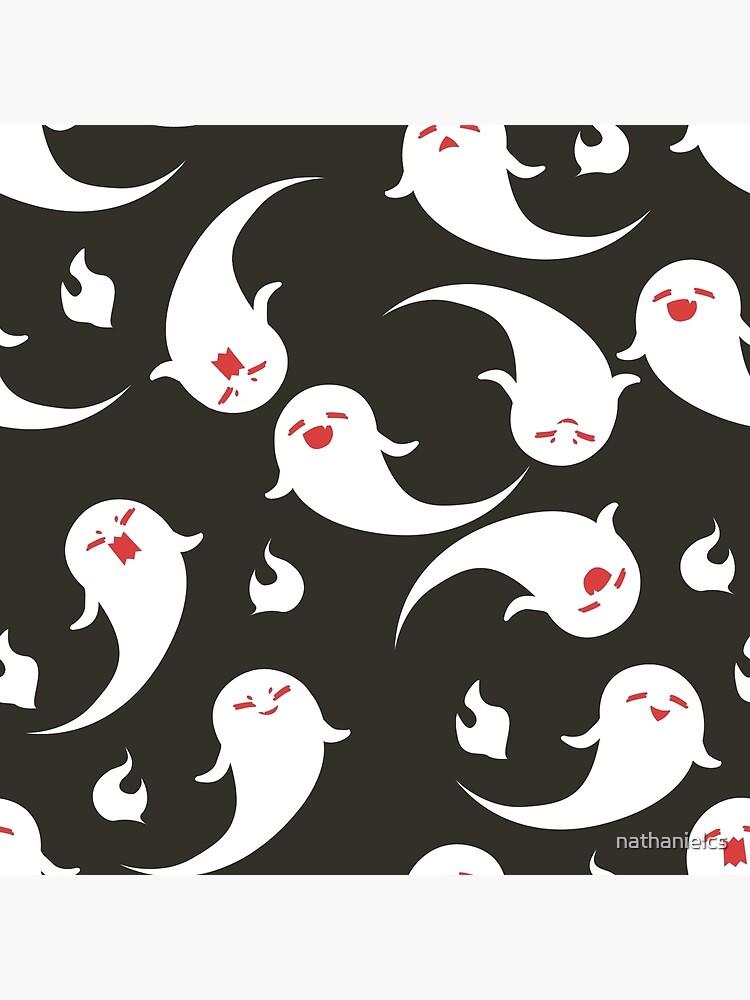 "Hu Tao Ghost Genshin Impact Pattern" Art Print by nathanielcs | Redbubble