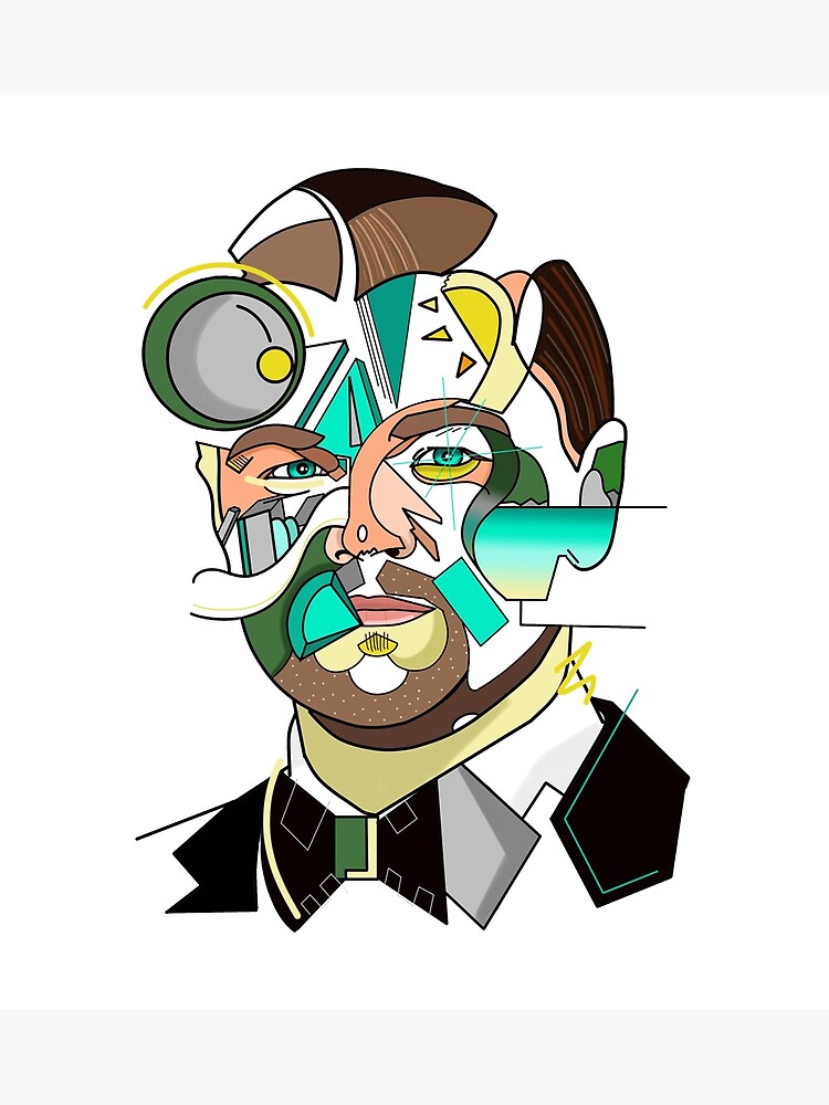 "Geo portrait of Leonardo DiCaprio" Poster for Sale by 8thproject ...