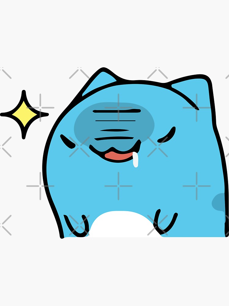 Pegatina «Comic Cat, Bugcat Capoo, bug cat» de dev-ilyass | Redbubble