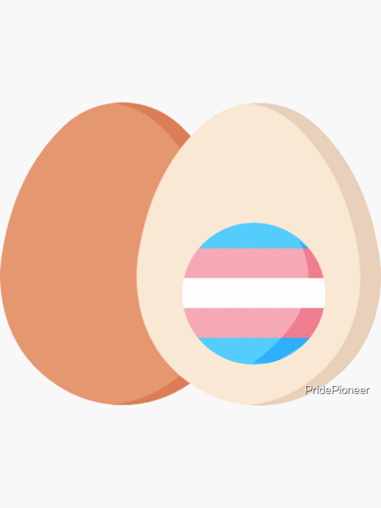 "Trans Egg Image" Sticker by PridePioneer | Redbubble