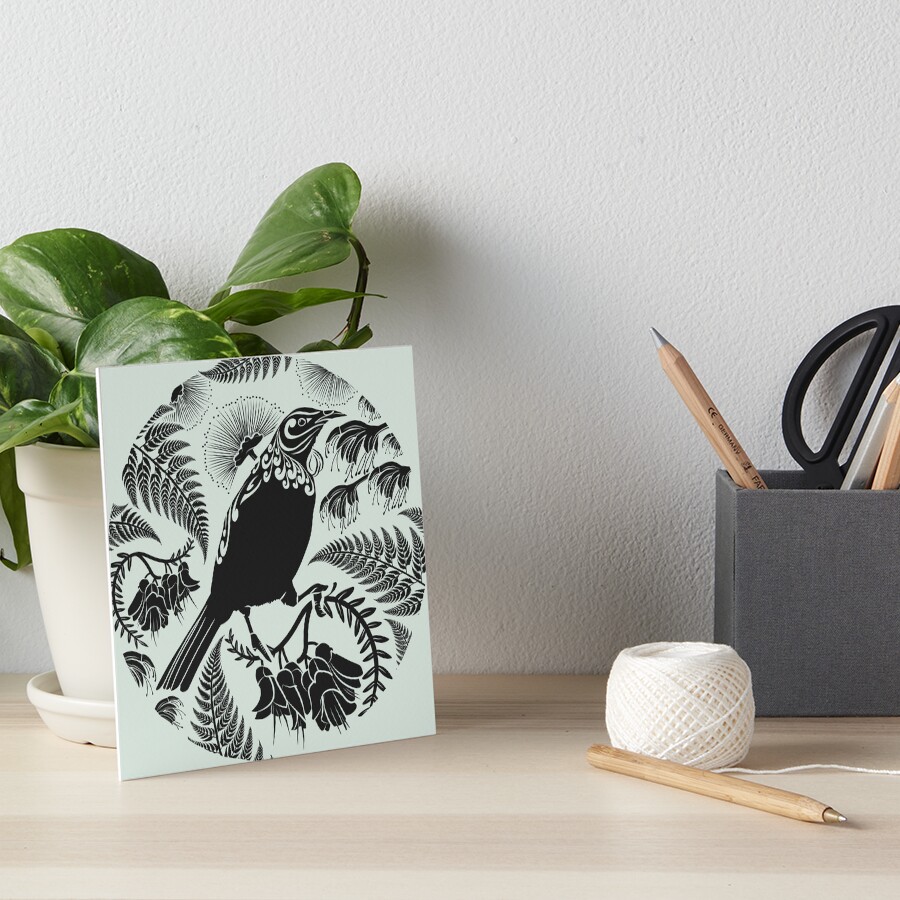 "New Zealand Native Tui" Art Board Print for Sale by Kiwidom | Redbubble