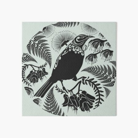 "New Zealand Native Tui" Art Board Print for Sale by Kiwidom | Redbubble