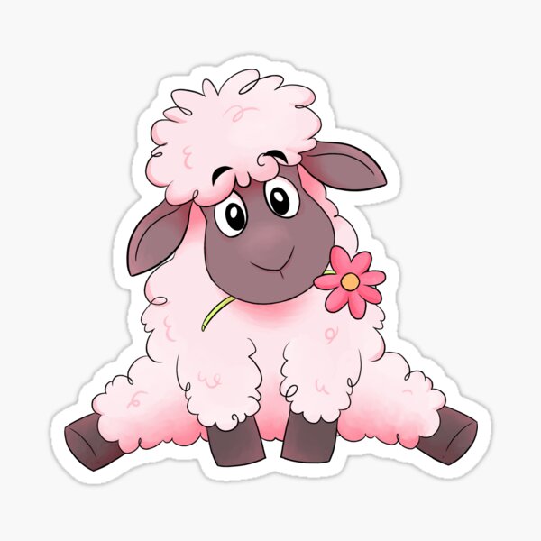 "Little lamb " Sticker for Sale by CactiMutt | Redbubble
