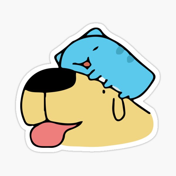 "Comic Cat Dog, Bugcat Capoo, bug cat" Sticker for Sale by dev-ilyass ...