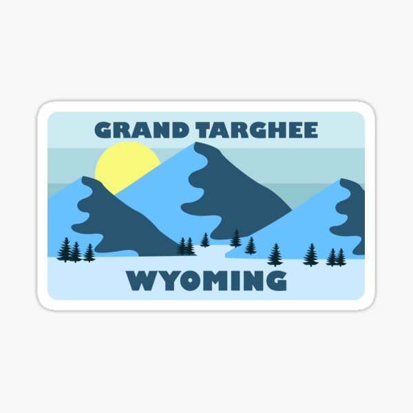 "Grand Targhee Wyoming" Sticker for Sale by Madhoun-Shop | Redbubble