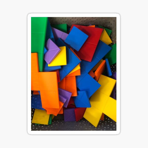 "Manipulative shapes" Sticker for Sale by AndiLovesPets | Redbubble