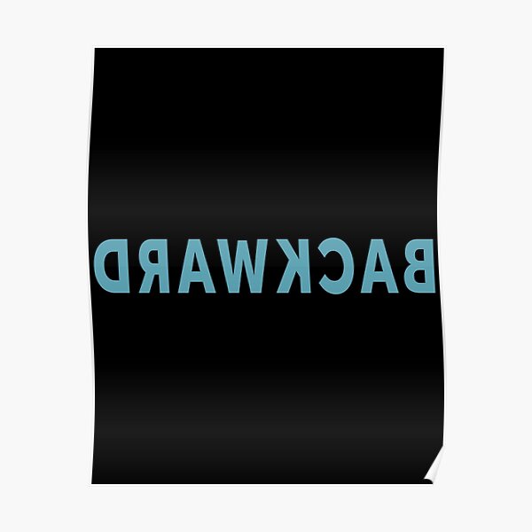 "Backwards Letter" Poster for Sale by Designworlld | Redbubble