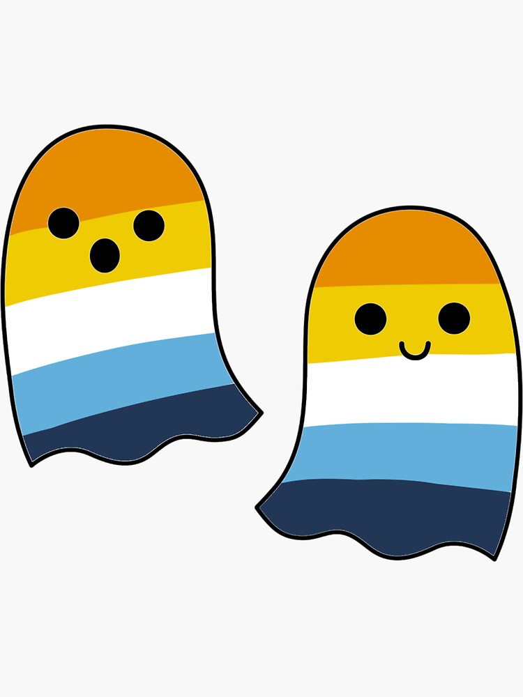 "Aroace Ghosts" Sticker by Lilyanna13 | Redbubble