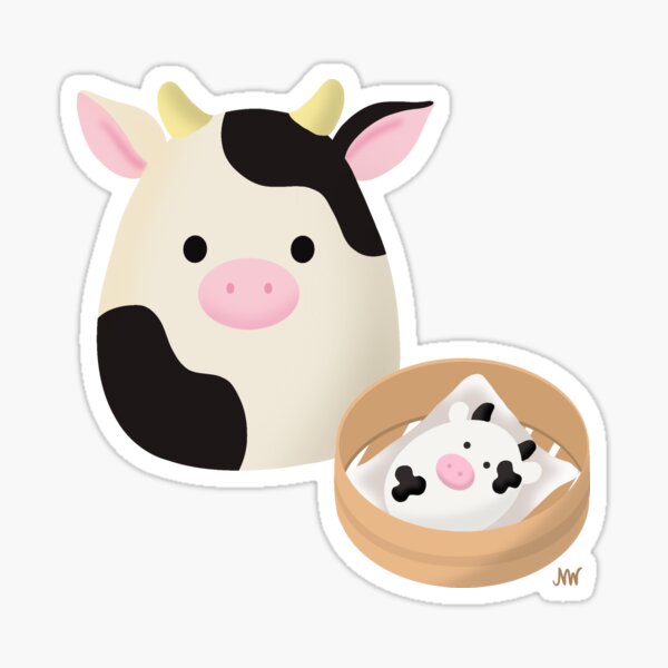 "Dim Sum Cow" Sticker for Sale by CraftByNicole | Redbubble
