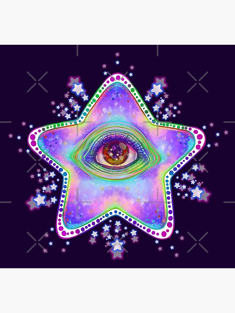 "cute illuminati star aesthetic divine squid pastel colors rainbow ...