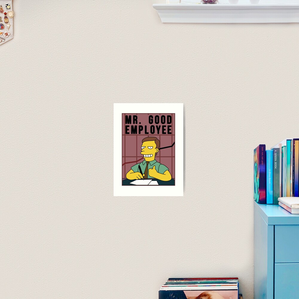 "Mr. Good Employee" Art Print for Sale by Crescent-Phresh | Redbubble