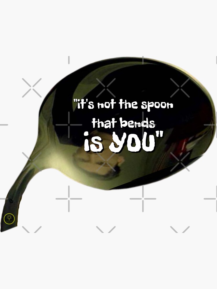 "The Spoon, Matrix" Sticker for Sale by Rodrigoaso | Redbubble