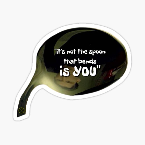 "The Spoon, Matrix" Sticker for Sale by Rodrigoaso | Redbubble