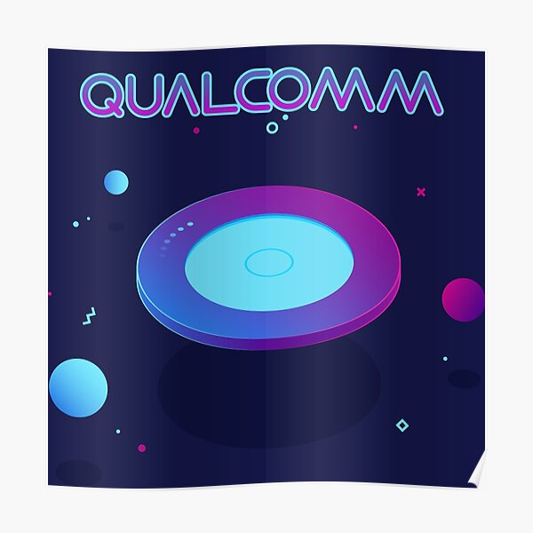 "best qualcomm logo" Poster for Sale by Zouhairm | Redbubble