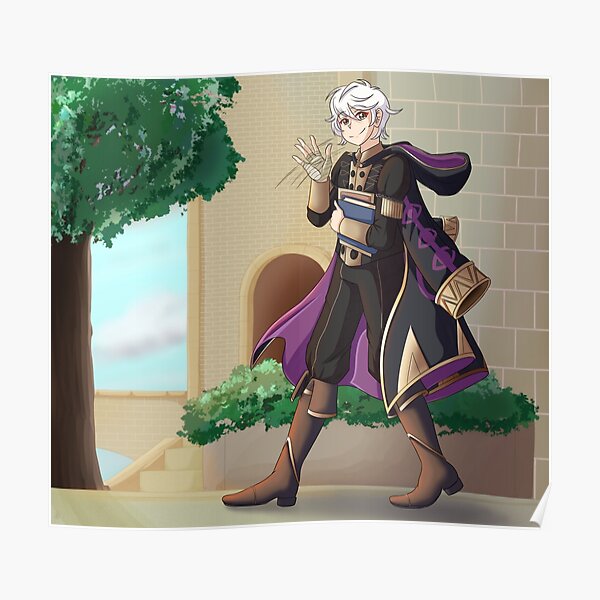 "Robin, FE3H!AU." Poster for Sale by SeraphBlossom | Redbubble