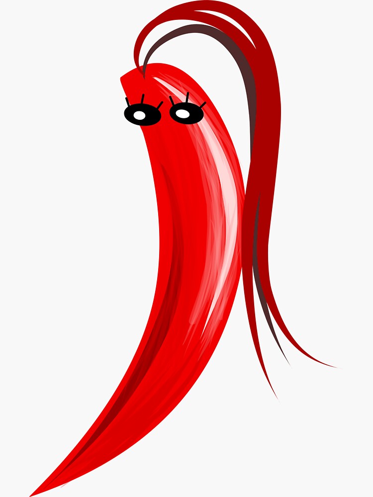 "human chilli" Sticker for Sale by ryandesaign04 | Redbubble