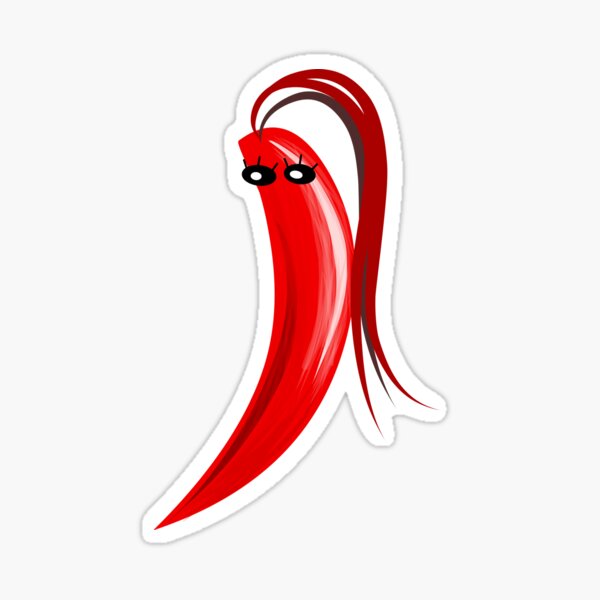 "human chilli" Sticker for Sale by ryandesaign04 | Redbubble