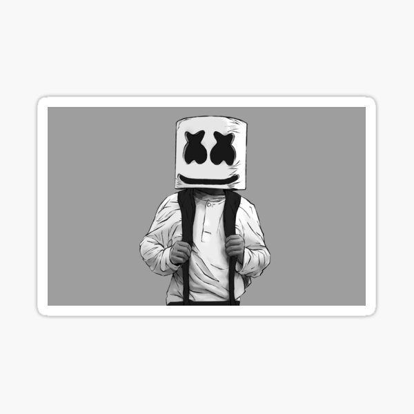 "MARSHMELLO" Sticker for Sale by Annblx | Redbubble
