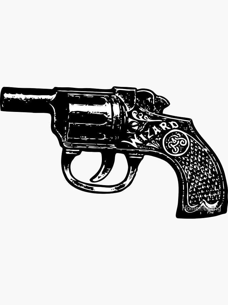 "Vintage Gun" Sticker for Sale by HomeFeeling | Redbubble
