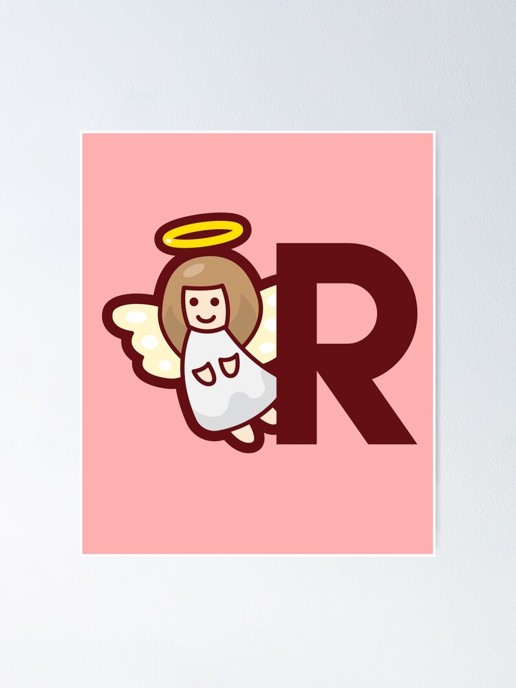 "Angel Alphabet. Letter R. Cute Angelic Design" Poster for Sale by ...