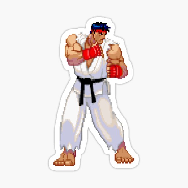 "Ryu Fighting Stance SF3" Sticker for Sale by ropified | Redbubble