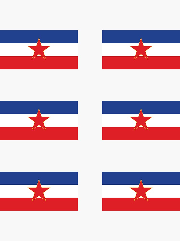 "Ex Yugoslavia - Jugoslavija Zastava Flag - SFRJ Pack" Sticker for Sale ...