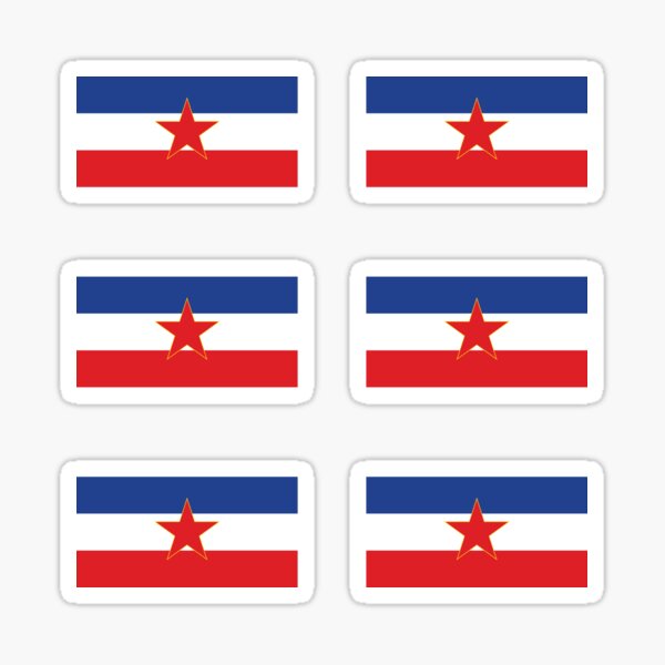 "Ex Yugoslavia - Jugoslavija Zastava Flag - SFRJ Pack" Sticker for Sale ...