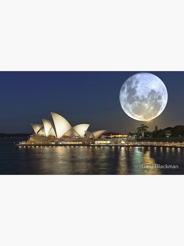 "Super moon over the Sydney Opera House Australia" Poster for Sale by ...