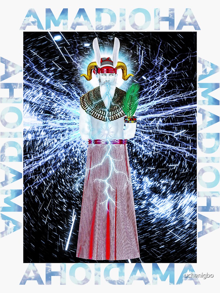 "Igbo / African God : AMADIOHA By SIRIUS UGO ART" Sticker for Sale by ...
