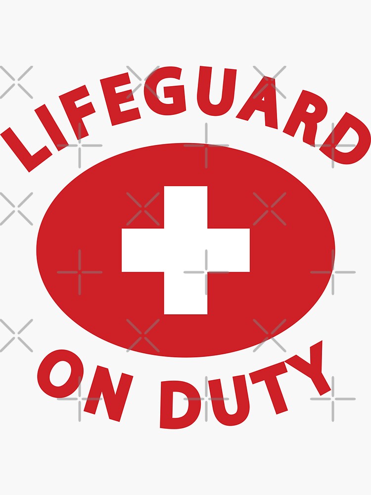 "Lifeguard On Duty Lifeguarding Red Cross Emblem Nurse and Doctor ...