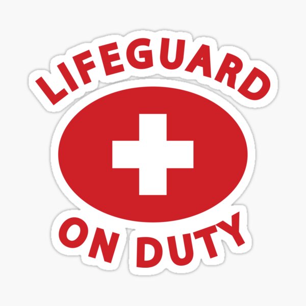 "Lifeguard On Duty Lifeguarding Red Cross Emblem Nurse and Doctor ...