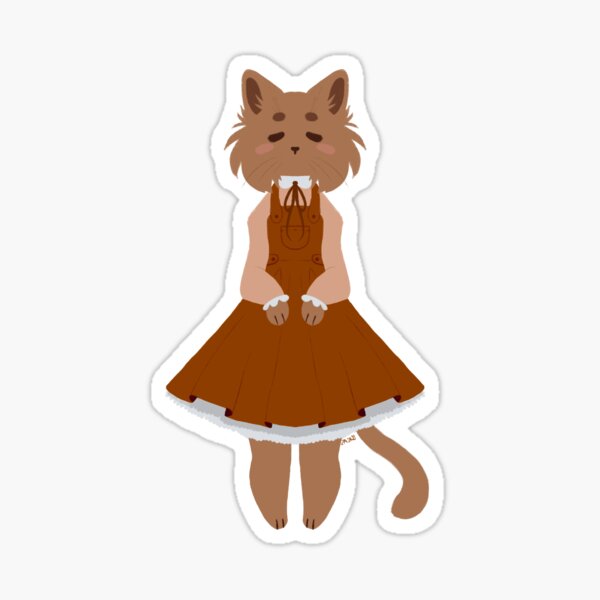 "Cottage kitty" Sticker for Sale by CodyArts | Redbubble
