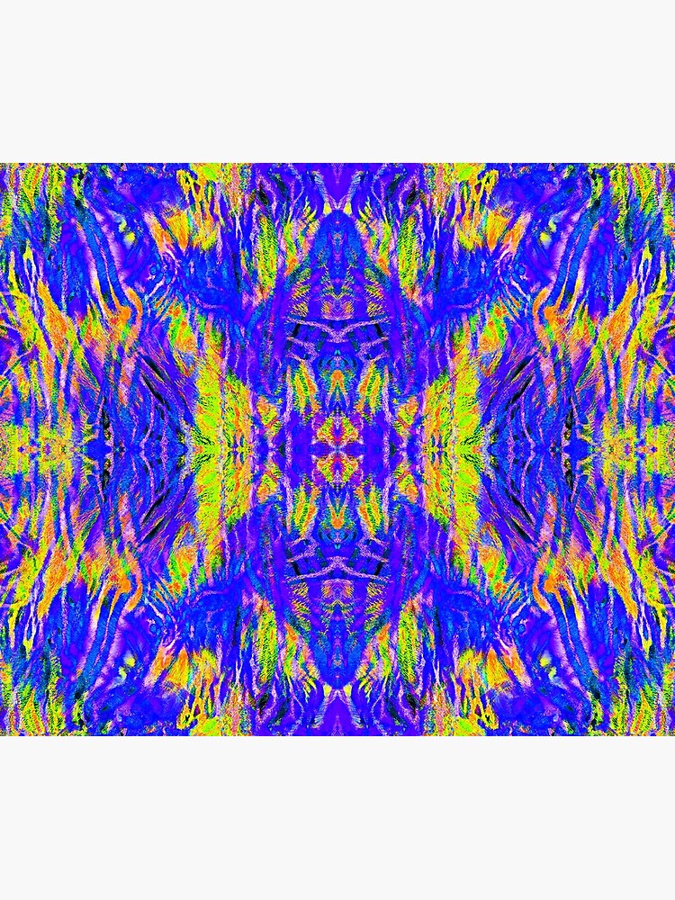 "Colorful Blue Abstract Afrocentric Ethnic Tribal African Inspired ...