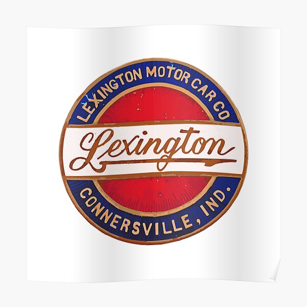 "Lexington Motor Co. Logo" Poster for Sale by oldcarlogos | Redbubble