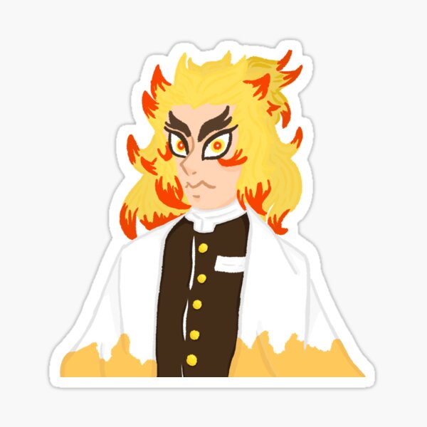 "Fire Hashira " Sticker for Sale by LambQueen | Redbubble