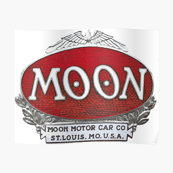 "Moon Motor Car Co. Logo" Poster for Sale by oldcarlogos | Redbubble
