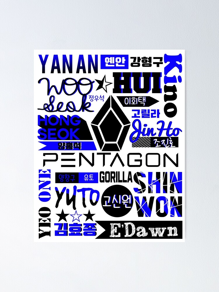 "Pentagon Collage" Poster by lovely-day | Redbubble