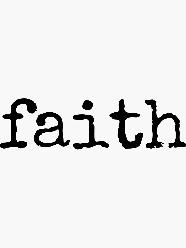 "Faith - Simple Design | One Word Design | Simple Word Design | Minimal ...